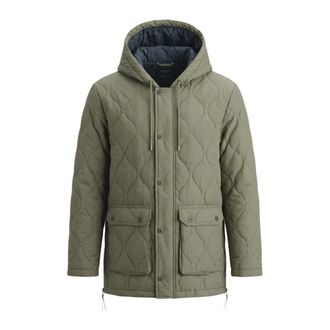 TAION Milit&auml;rische Daunenjacke mit Kapuze - - Jackets - Herren - Gr&uuml;n - XL