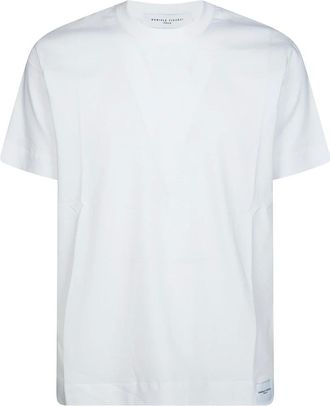 Daniele Fiesoli Homme, Tops, Blanc, Taille: XL T-shirt Collo Montato Base