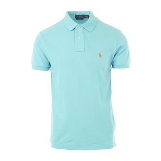 Polo Ralph Lauren Homme, Tops, Bleu, Taille: M Short Sleeve-Knit Polo