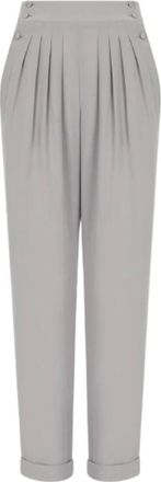 Giorgio Armani Femme, Pantalons, Gris, Taille: 42 FR Wide Pantalons