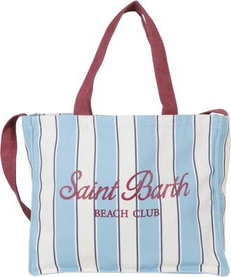 MC2 Saint Barth Femme, Sacs, Bleu, Taille: ONE Size Sac Plat Essentiel en Coton
