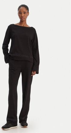 HUGO BOSS Pyjama Logo 50556636 Schwarz Regular Fit