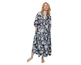 Emily van den Bergh Maxikleid langes Volant-Kleid