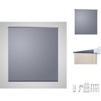 vidaXL Verdunkelungsrollo 80 x 230 cm grau - Fensterrollo - Verdunkelungsrollo - Raffstore - Raumteiler - Schlafzimmerrollo