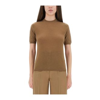 Max Mara Eleganter Strickpullover - - Knitwear - Damen - Braun - L