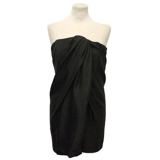 Jay Ahr Black Silk Sleeveless Dress Size M