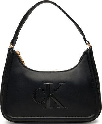 Calvin Klein Handtasche Bold Ck Small Shoulder Bag LV04F3230G Schwarz