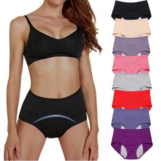 Generic Sous-v&ecirc;tements de soutien du plancher pelvien pour femme - Sous-v&ecirc;tements de soutien pelvien - Sous-v&ecirc;tements de plus de 60 ans, 8 couleurs m&eacute;lang&eacute;es,