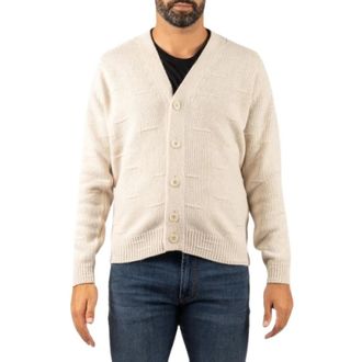 Daniele Fiesoli Cardigan - Homme - Pulls - Beige - Taille: M