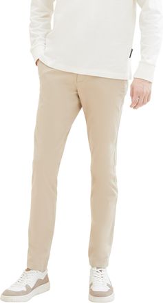 Tom Tailor Herren Travis Slim Chino Hose mit Stretch, 11704 - Silver Ecru, 27/32