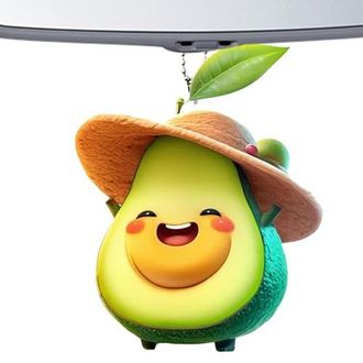 Generic Charme davocat acrylique, pendentifs davocat,Bracelet avocat Boucle doreille Porte-clés Craft Charm | Porte-clés avocat en acrylique 2D mignon, penden