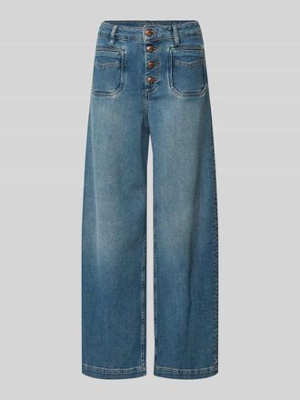 Mos Mosh Jeans mit Knopfleiste und aufgesetzten Taschen