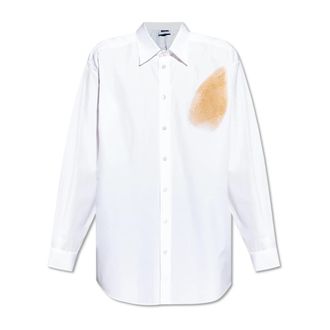 Moschino Cotton Poplin Shirt Archive - - Shirts - Herren - Wei&szlig; - L