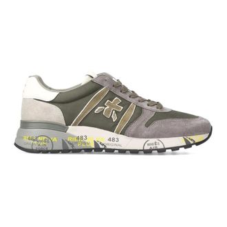 Premiata Beige Lander Sneakers mit Wildleder-Paneelen - - Shoes - Herren - Mehrfarbig - 40 EU