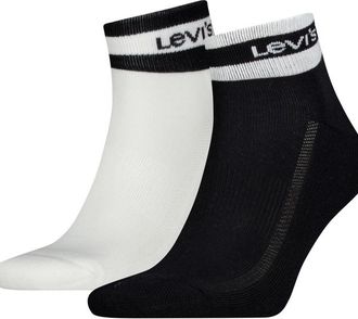 Levi's Chaussettes Mi Hautes Sport Rayures Lot De 2 - Homme - Multicolore / Black/White - 35