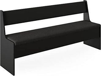 Vicco Banquette dangle Salle &agrave; Manger Roman, Noir, 166.6 x 41.5 cm