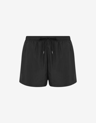 Moschino Boxer de bain Logo Band - Noir