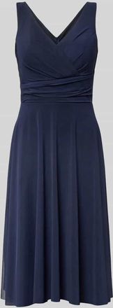 Troyden Collection Cocktailkleid in Wickel-Optik mit V-Ausschnitt