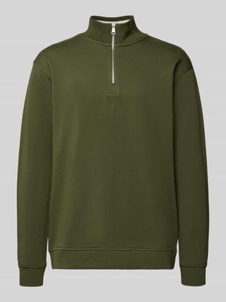 Marc O'Polo Denim Regular Fit Troyer aus reiner Baumwolle