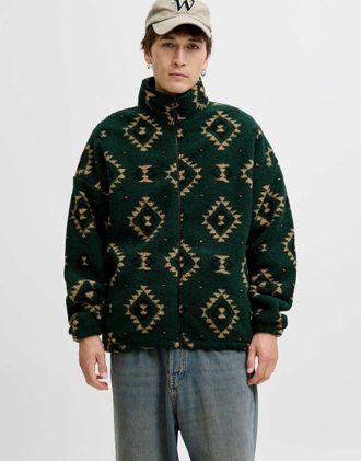 Jack & Jones Sweat en polaire - Pin&egrave;de-Vert