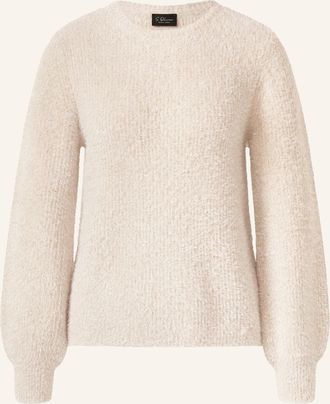 s.Oliver Black Label S.Oliver Black Label Pullover Mit Glitzergarn beige