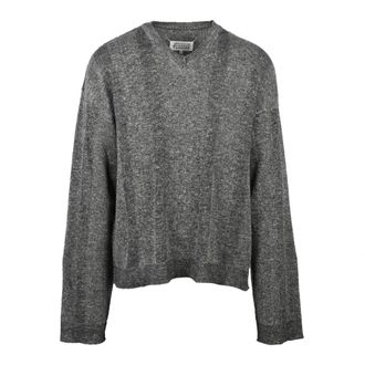 Maison Margiela Pullover a V - - Knitwear - Herren - Grau - M
