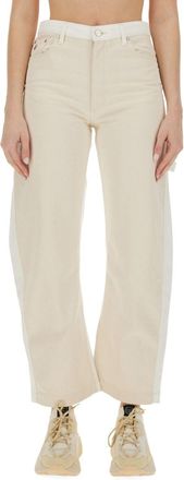 Stella McCartney Utility Banana Leg Jeans - Ivory