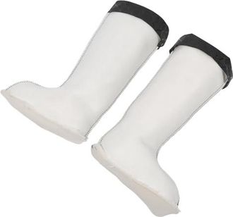 IFUNDOM Chaussettes Isolantes pour Bottes de Pluie Homme Semelle Int&eacute;rieure Amovible en Coton Pelucheux Doublure Chaude 45 CM pour Bottes DHiver Imperm&eacute;ables 