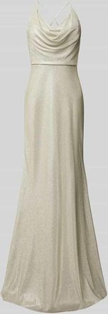 Unique Abendkleid mit Wasserfall-Ausschnitt