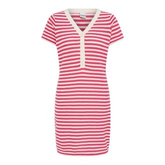 Ichi Ichi - Azalea Birch Stripe Dress - Femme - Robes - Rose - Taille: 40 FR