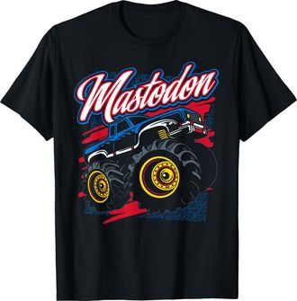 Mastodon Old School Monster Truck Adult T-Shirt