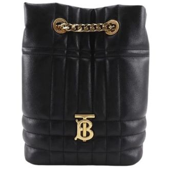 Burberry Pre-owned Sac &agrave; dos en cuir Lola - Femme - Pre-owned - Noir - Taille: ONE Size