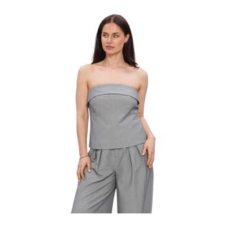 MY ESSENTIAL WARDROBE Mwhanna Corsage - - Tops - Damen - Grau - 2XL