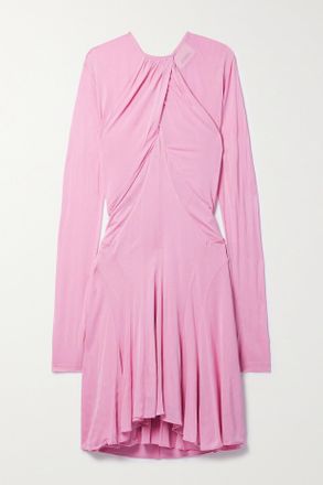 Isabel Marant Rosema Minikleid Aus Stretch-jersey Mit Falten - Pink