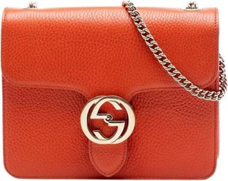 Gucci Sac bandouli&egrave;re vintage Pre-owned - Femme - Pre-owned - Orange - Taille: ONE Size