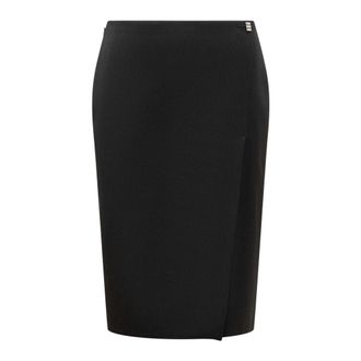 Givenchy Rock mit 4G Liquid-Detail aus Wolle - - Skirts - Damen - Schwarzk - S