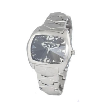 Chronotech Quadrat Uhr Silber Edelstahl