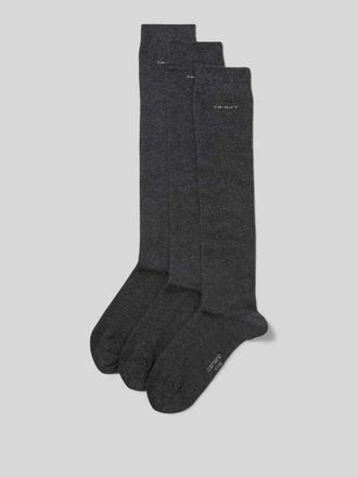 Camano Kniestr&uuml;mpfe mit Label-Detail im 3er-Pack
