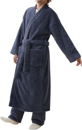 Generic Pyjama Homme Hiver Pyjama Polaire Homme Loose Imprim&eacute; Saison Froide Manches Longues avec Poches Tenue de D&eacute;tente pour la Maison ou en Voyage