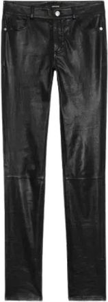Zadig&Voltaire Pantalon en cuir Phlame - Femme - Pantalons - Noir - Taille: 38 FR