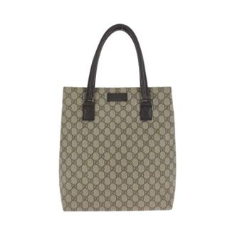 Gucci Pre-owned GG Supreme Canvas Leder Tote Bag - - Pre-owned - Damen - Braun - ONE SIZE