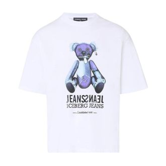 Iceberg Kurzarm-T-Shirt - - Tops - Herren - Wei&szlig; - XS