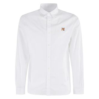 Maison Kitsun&eacute; Homme, Chemises, Blanc, Taille: XL Chemise Classic T&ecirc;te de Renard