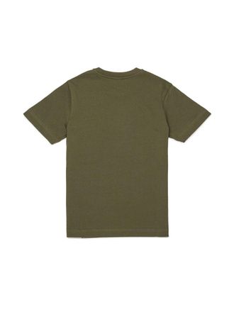 Diesel Logo-Embroidered Cotton T-Shirt - Green