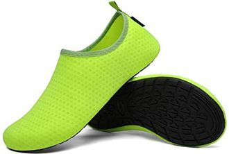 Saguaro Chaussures Aquatiques Homme Chaussures deau Femme Chaussure de Plage Séchage Rapide Chaussures Plongée pour Mer Nautiques Baignade Riviere Vert GR. 36