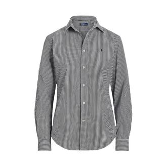 Polo Ralph Lauren Femme, Blouses et Chemises, Noir, Taille: 40 FR Chemise &agrave; Manches Longues Ray&eacute;e