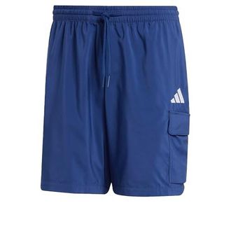 adidas Mens Short Cargo Petit Logo Essentials Chelsea, Dark Blue/White, 3XL