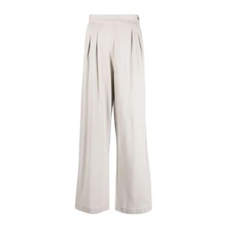 Fabiana Filippi Plissierte Wollhose - - Trousers - Damen - Wei&szlig; - M