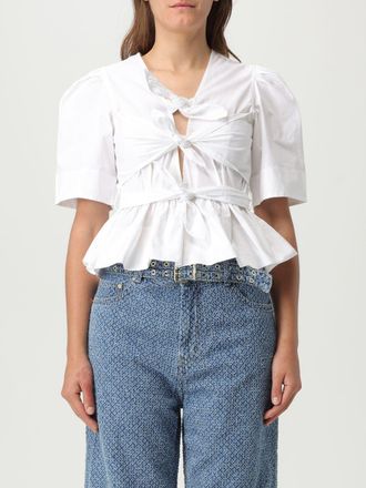 Ganni Top GANNI Femme couleur Blanc