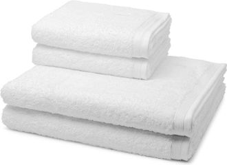 M&ouml;ve 4 teiliges Frottier-Set - Superwuschel (2 X Handtuch 2 X Duschtuch im Set) - 520 g/m2 - Baumwolle - Walkfrottee - saugstark - weich und flauschig - Sn